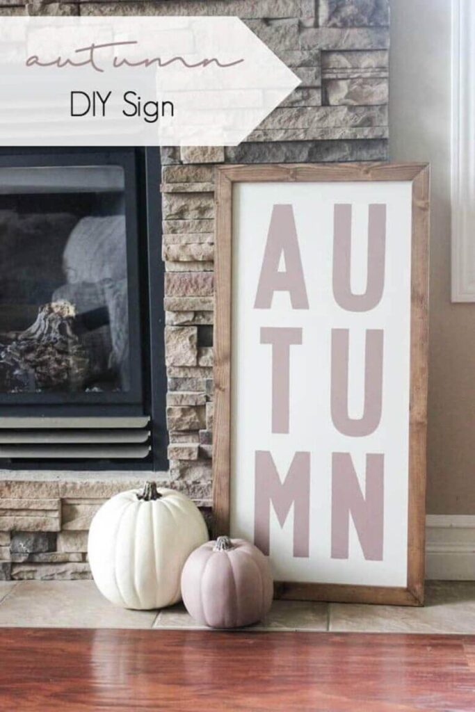 32 Easy DIY Fall Sign Ideas - Mica Restaurant