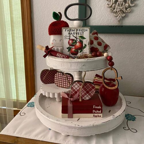 32 Easy Fall Tiered Tray Decor Ideas - Mica Restaurant