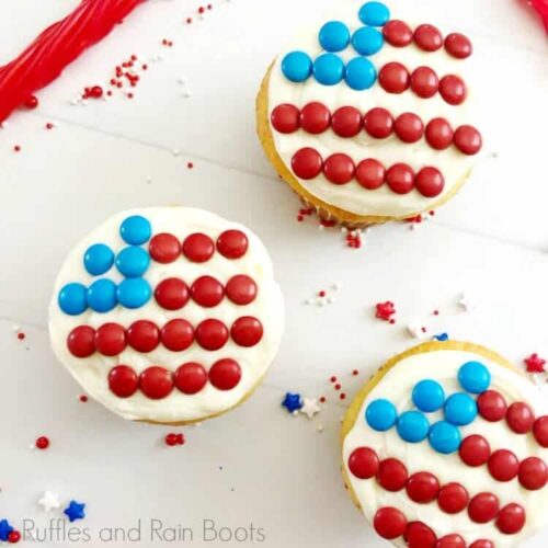 34 Best Red, White, and Blue Cupcake Ideas
