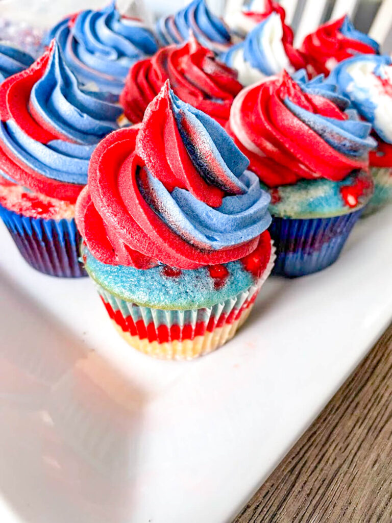 34 Best Red, White, and Blue Cupcake Ideas