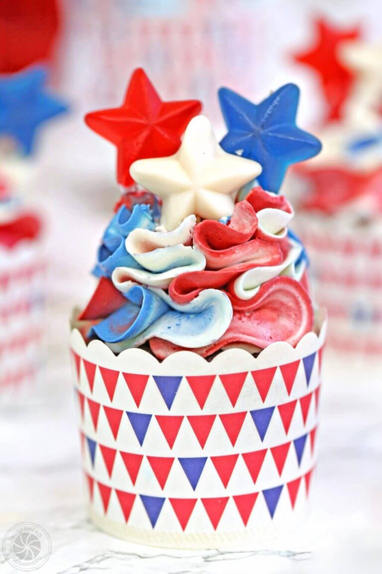 34 Best Red, White, and Blue Cupcake Ideas